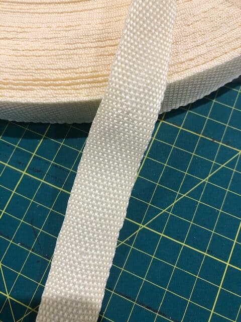 Black 25mm Lightweight Webbing - Wallington Sewing TheraBee